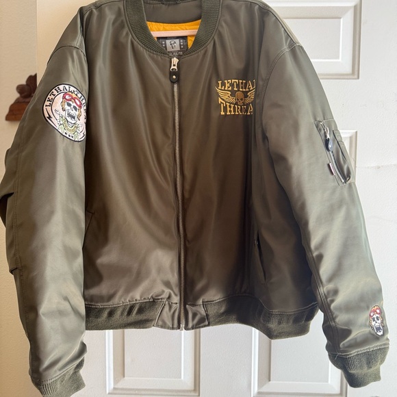 Lethal Threat | Jackets & Coats | Lethal Threat Bombs Away Pin Up Girl ...